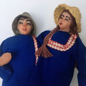 VINTAGE ISRAELI DOLLS 1950'S Handmade Kibbutz Boy & Girl Dolls From ...