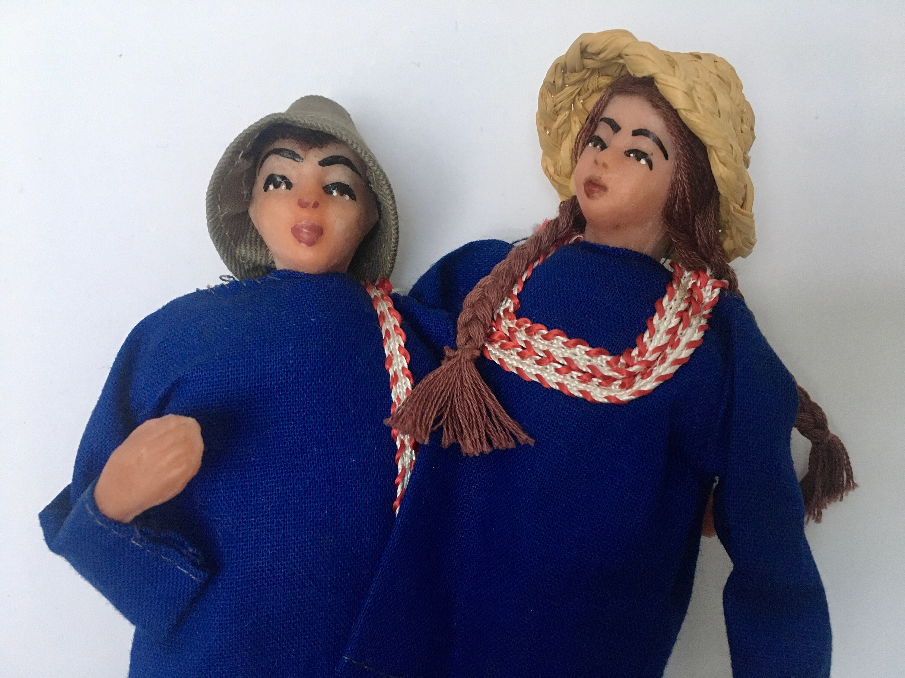 VINTAGE ISRAELI DOLLS 1950'S Handmade Kibbutz Boy & Girl Dolls From ...