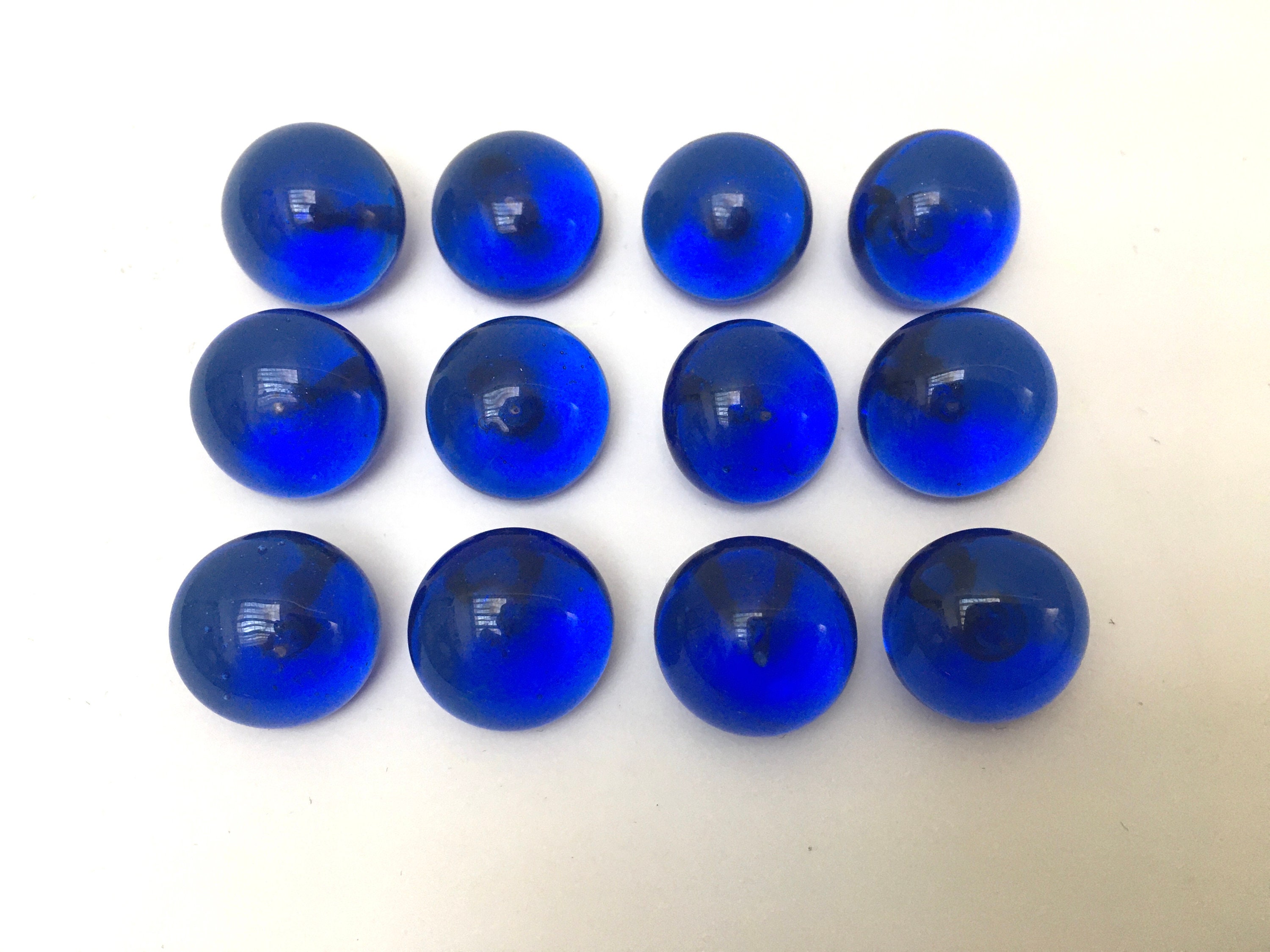 Buttons Craft Supplies & Tools Late 19th century set of 12 cobalt blue ...