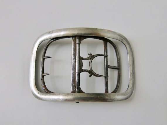 SILVER SHOE BUCKLE Antique 925 Sterling Silver Shoe Buckle | Etsy