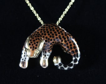 Jaguar Gold Pendant - Etsy