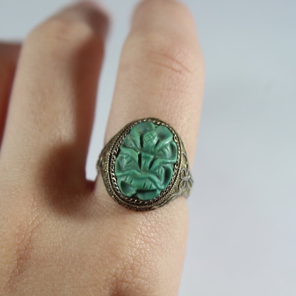 Antique Chinese Silver Ring - Etsy