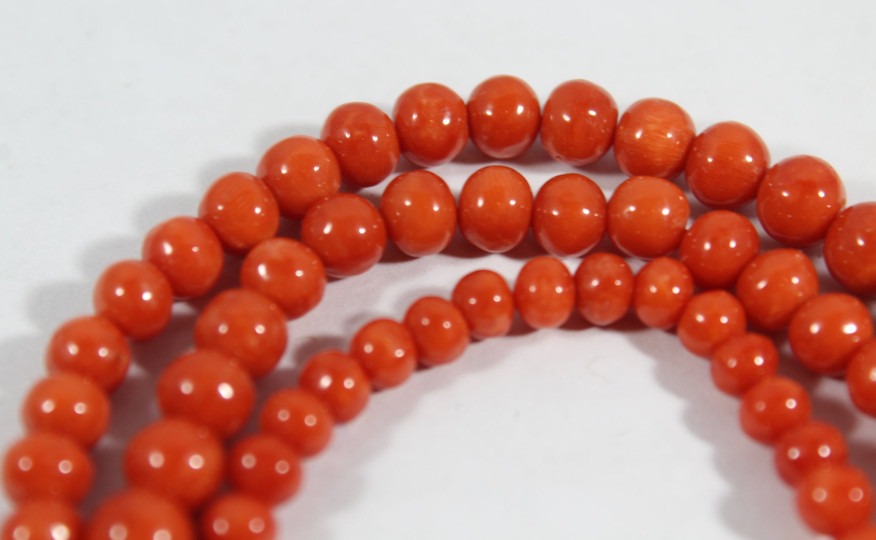 Vintage 14k Gold Natural Italian Sardinia Red Coral Beaded - Etsy