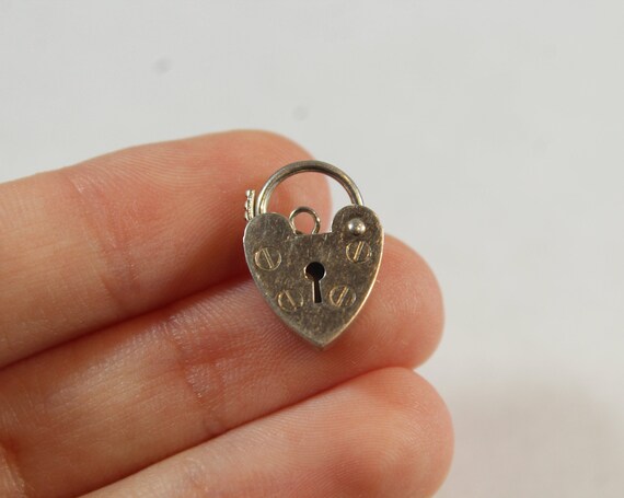 Vintage Sterling Silver ASJ Heart Shape Openable Lock Pendant - Etsy