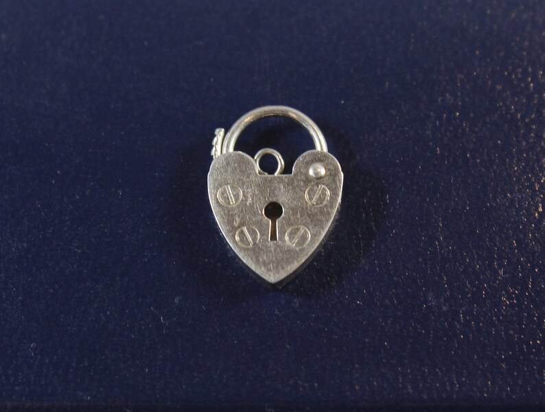 Vintage Sterling Silver ASJ Heart Shape Openable Lock Pendant - Etsy