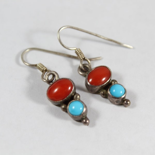 Native American Coral Earrings - Etsy