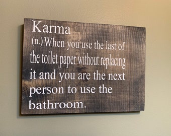 Karma Sign - Etsy