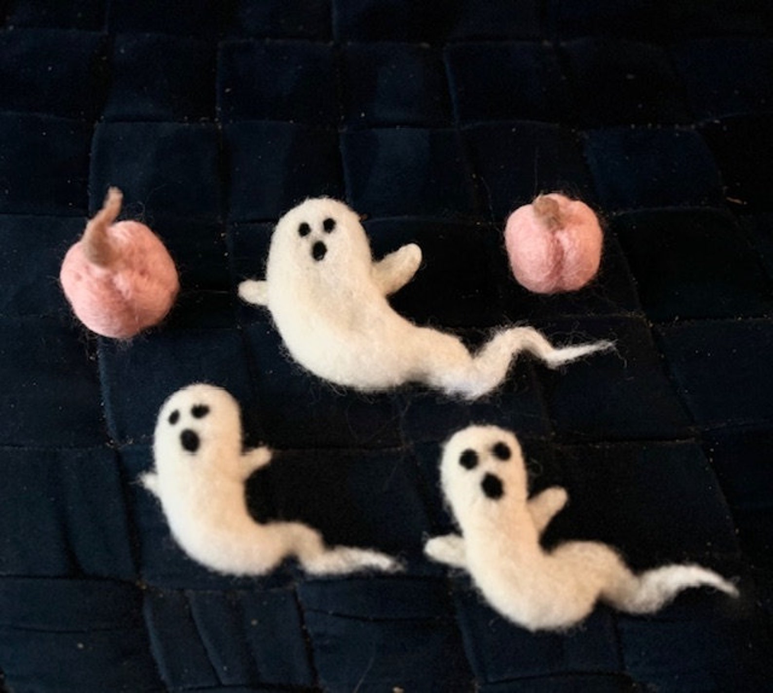 Felted Halloween Ghosts: Handmade Wool Party Decor - Etsy