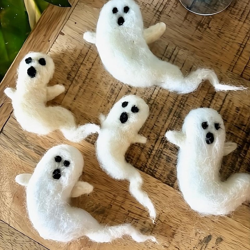 Needle Felted Ghost - Etsy
