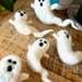 Felted Halloween Ghosts: Handmade Wool Party Decor - Etsy