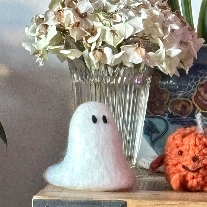 Needle Felted Ghost - Etsy