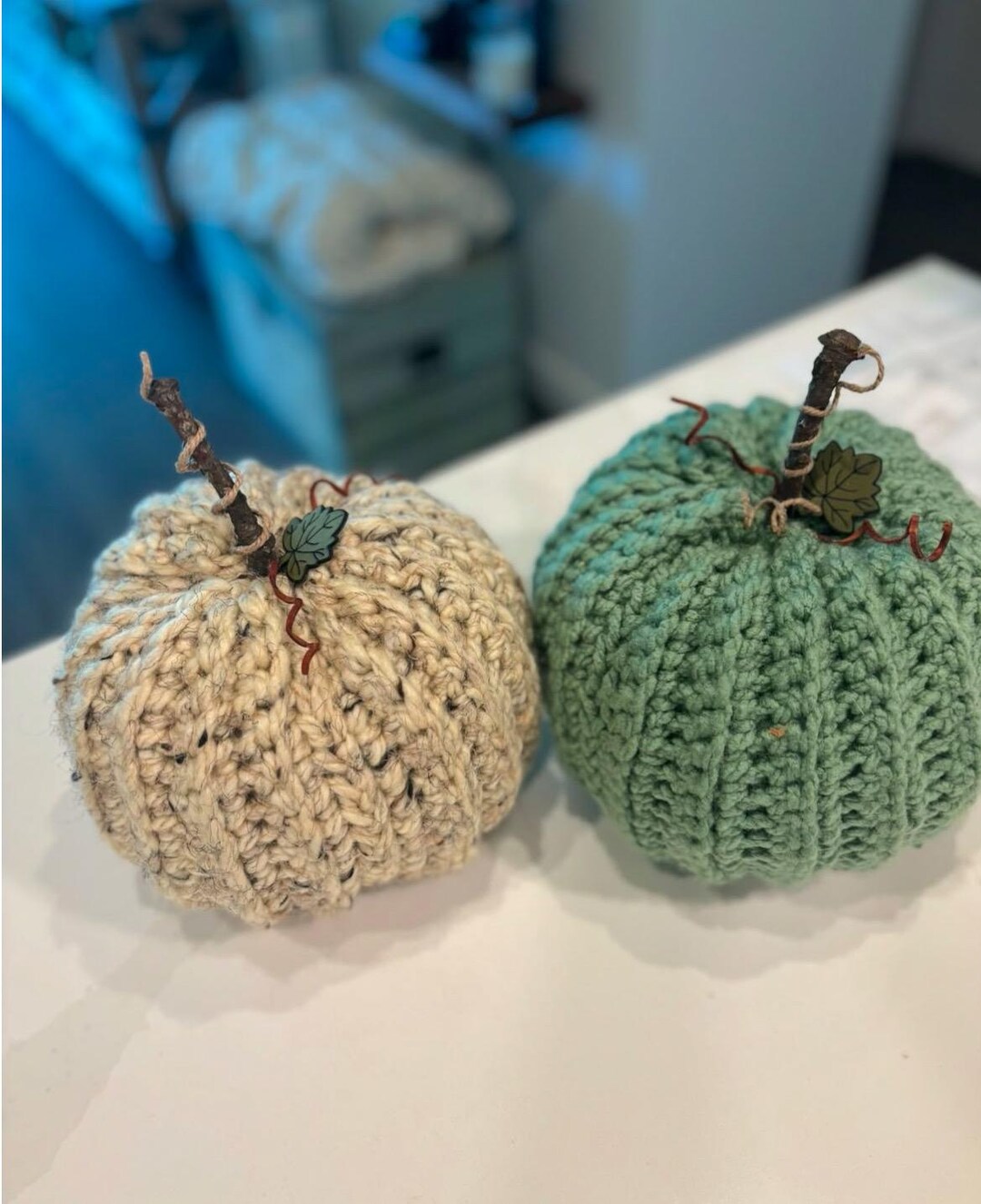 Crochet Pumpkins - Rustic Farmhouse Pumpkins | Holiday Ornament ...