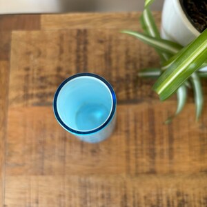 Turquoise Blue Murano Glass Bud Vase - Etsy