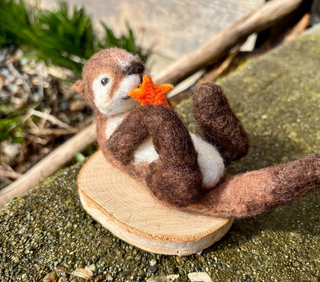 Otter Sculpture/felted Otter/otter Gift/needle Felted Otter/otter Gift ...