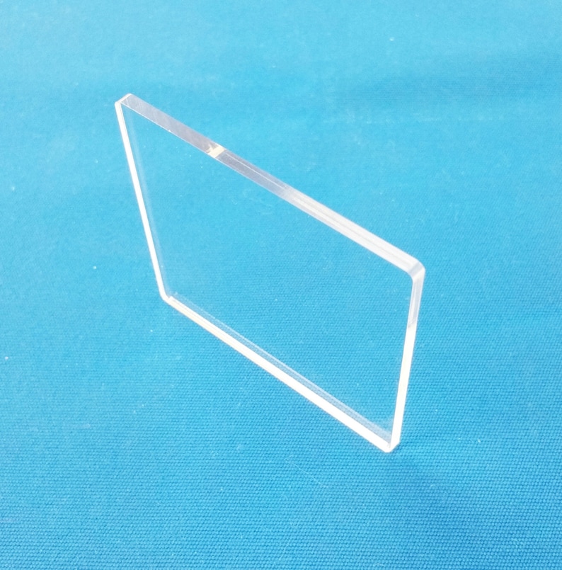 25 Clear Acrylic Square Blanks (SELECT SIZE ) 1/8 Thick - Laser Cut ...
