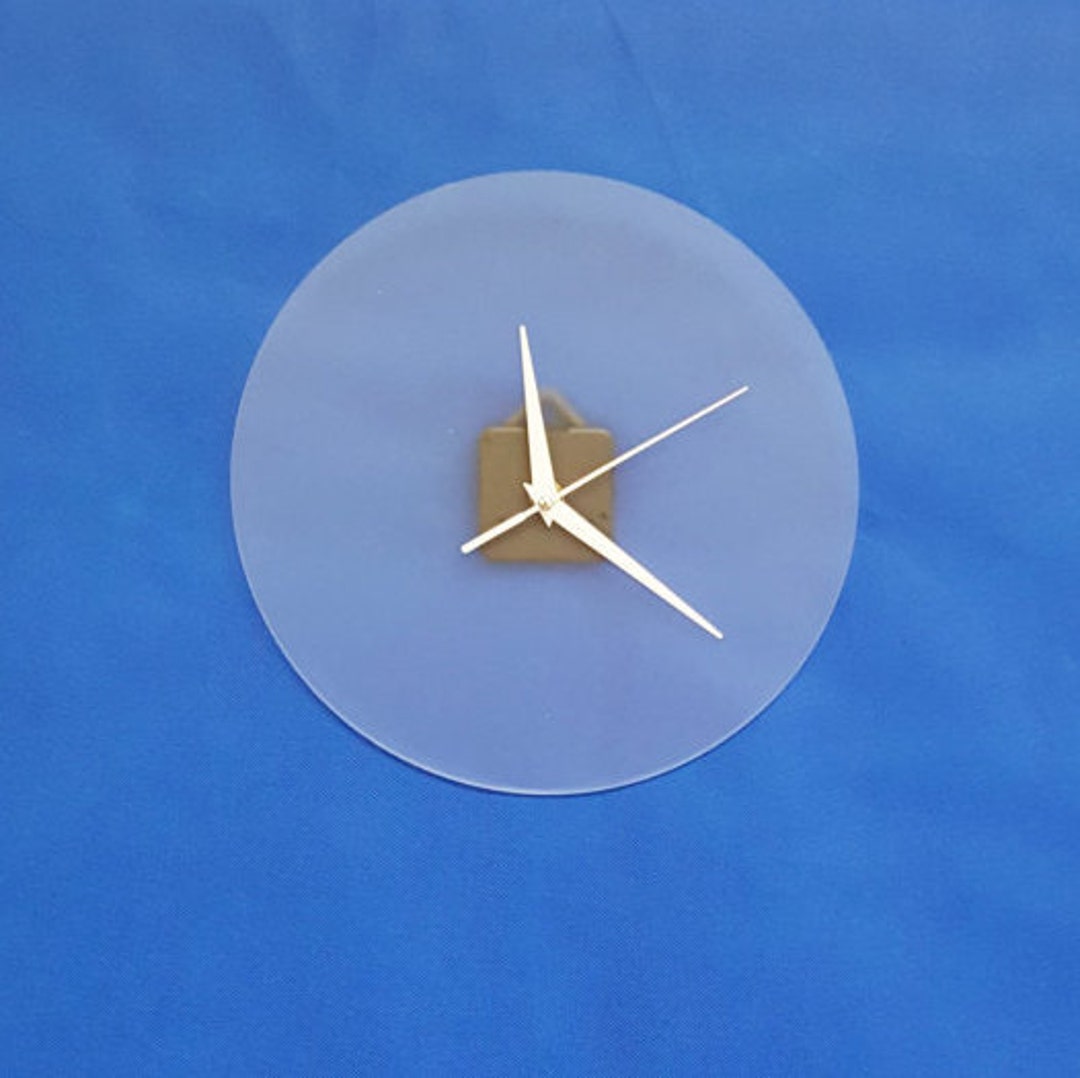Acrylic Circle CLOCK Blanks With Sweep Movement Mechanism and Hands. 10 ...