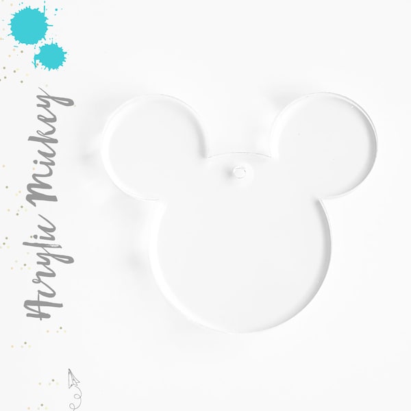 Acrylic Mouse Keychain - Etsy