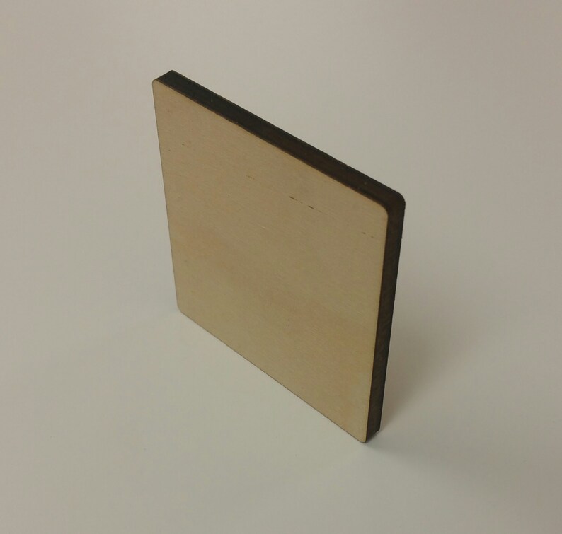 25 WOOD SQUARE Select Size 3/16 Thick Laser Cut - Etsy