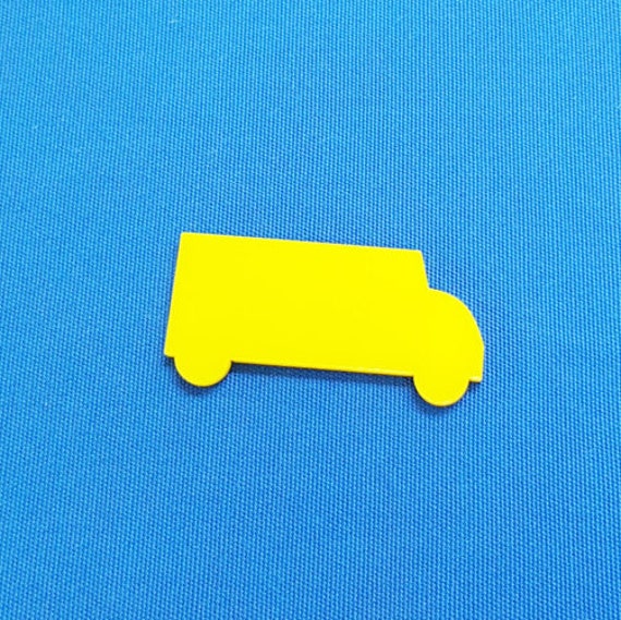 25 Acrylic Magnets Bus School select Size & Color 1/8 | Etsy