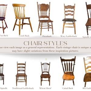 YOU CHOOSE the Paint Color Set of 8 eight Mixed Matched Set Wood Dining ...