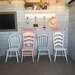 Farmhouse Chairs Painted Set of Four 4 Vintage Farm Chairs Painted With ...