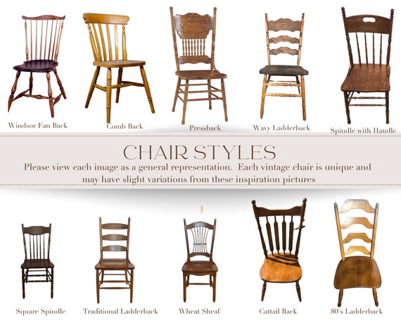 Farmhouse Chairs set of four 4 vintage farm chairs You choose the style and finish rustic provincial dining chairs Etsy