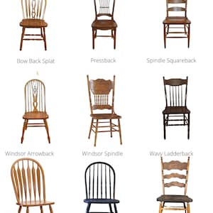 Farmhouse Chairs Set of Four 4 Vintage Farm Chairs You Choose the Style ...