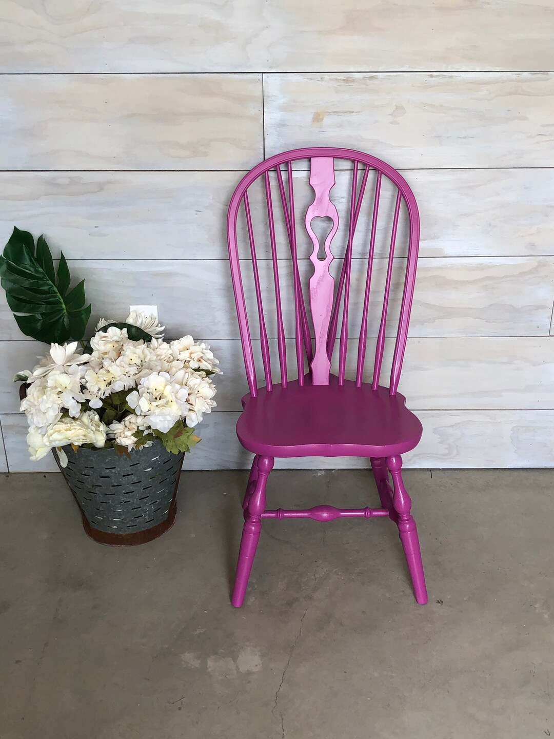 Farmhouse Chairs ONE 1 Vintage Farm Chairs Painted With Your Choice of ...