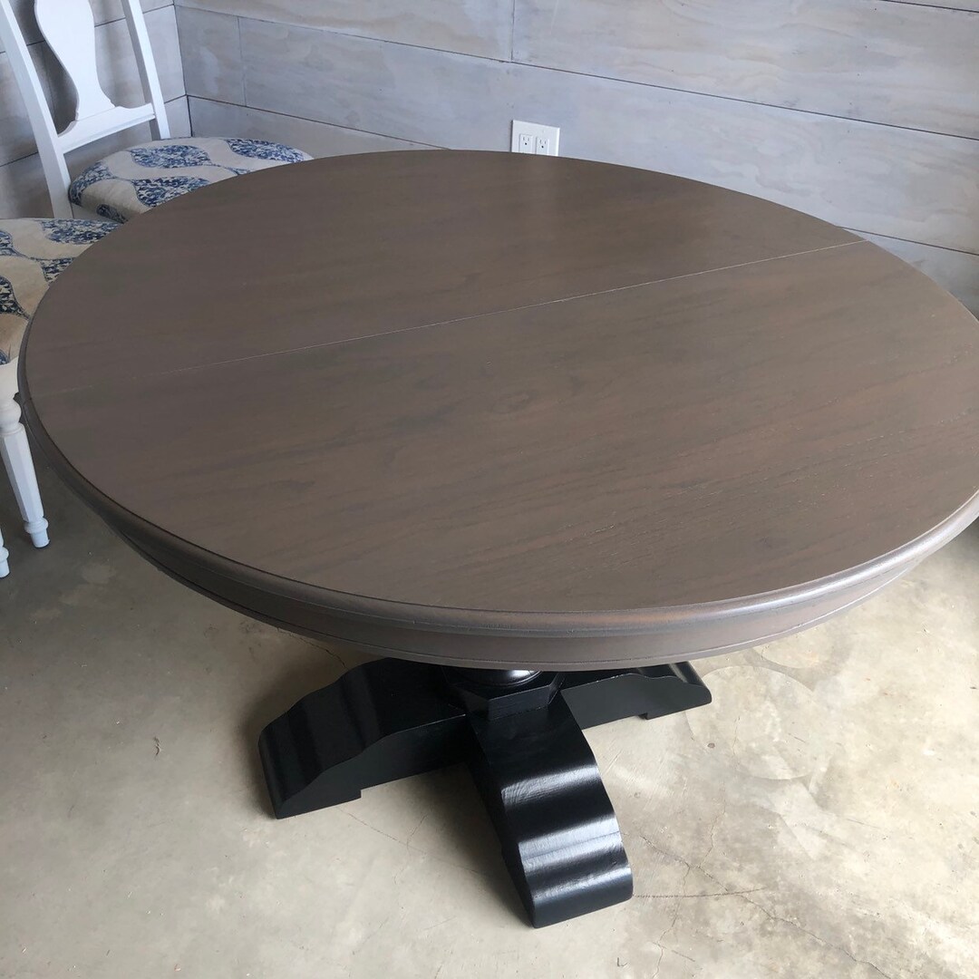 Rustic Modern Farmhouse Round Table 48" - 66" Farmhouse Modern ...