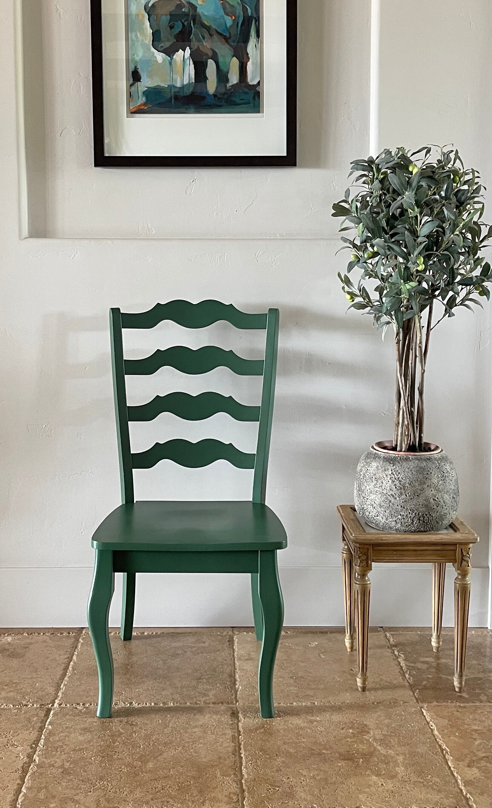 CUSTOM FARMHOUSE CHAIR 1 You Choose Paint Style Color Finish Rustic Modern Shabby Chic Refurbished Vintage Kitchen Etsy
