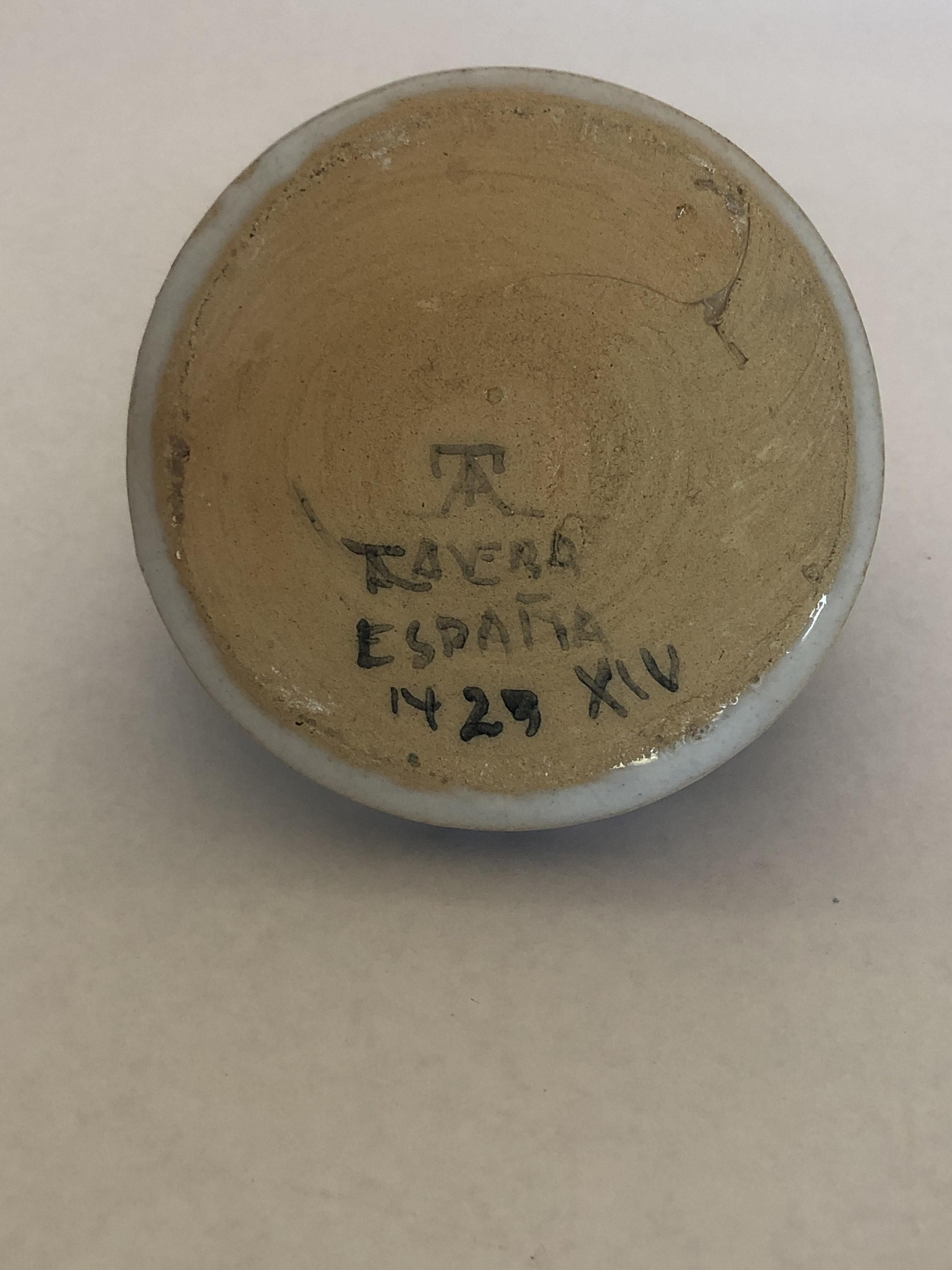 Vintage Clay Taper Candle Stick Tavera Espana Pottery | Etsy