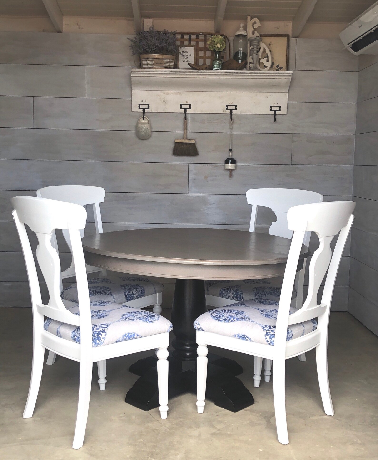 Rustic Modern Farmhouse Round Table 48 66 - Etsy