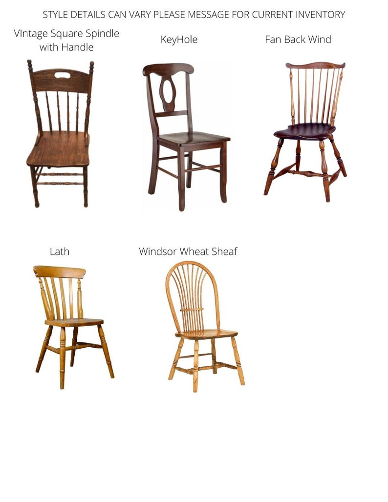 CUSTOM FARMHOUSE CHAIR Set of 6 Choose Paint Color Finish - Etsy