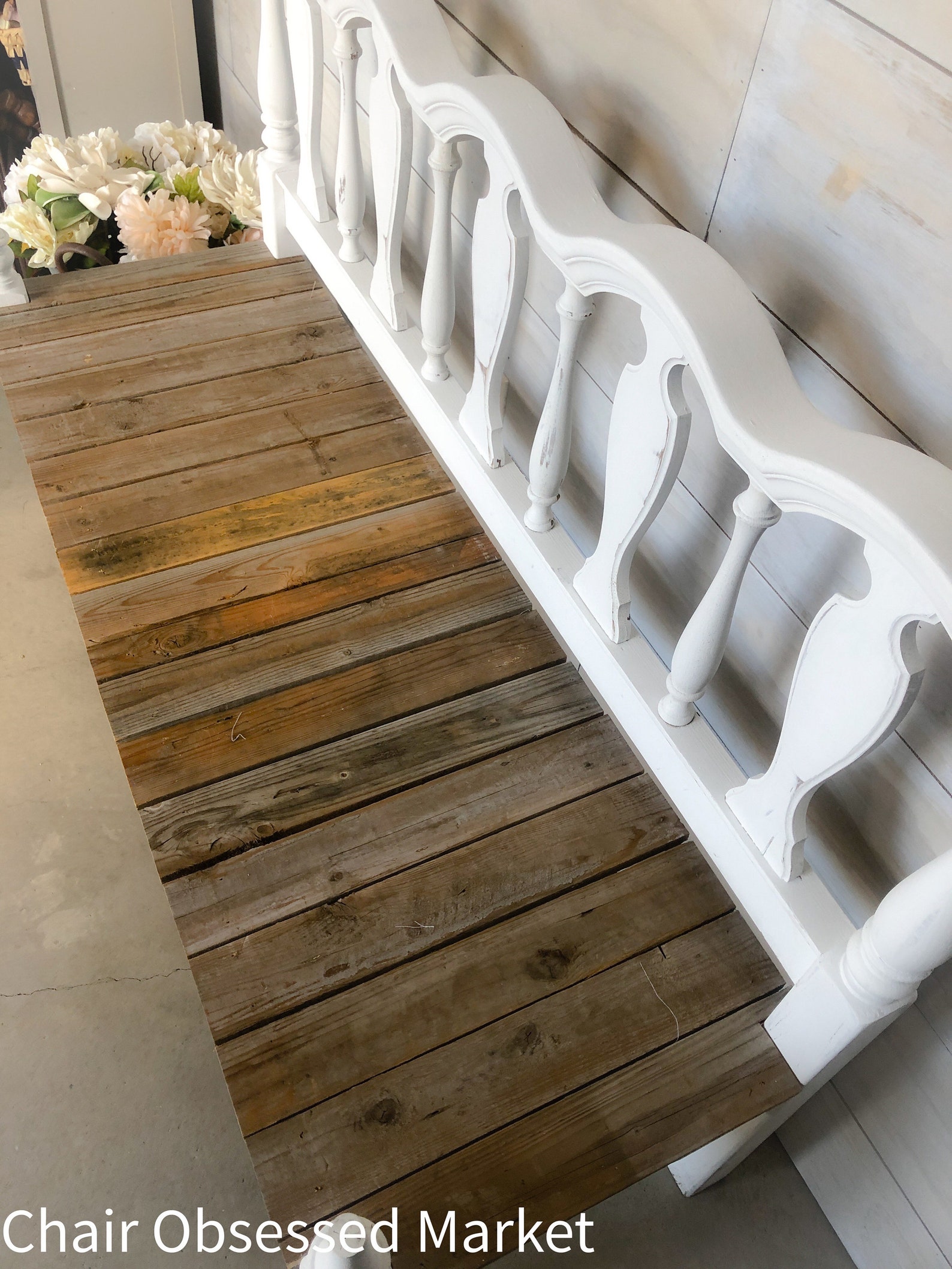 SOLD Bench White Farmhouse Ready to Ship Entryway Feature - Etsy