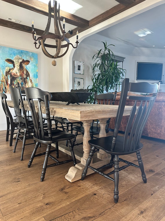 Black provincial dining chairs store