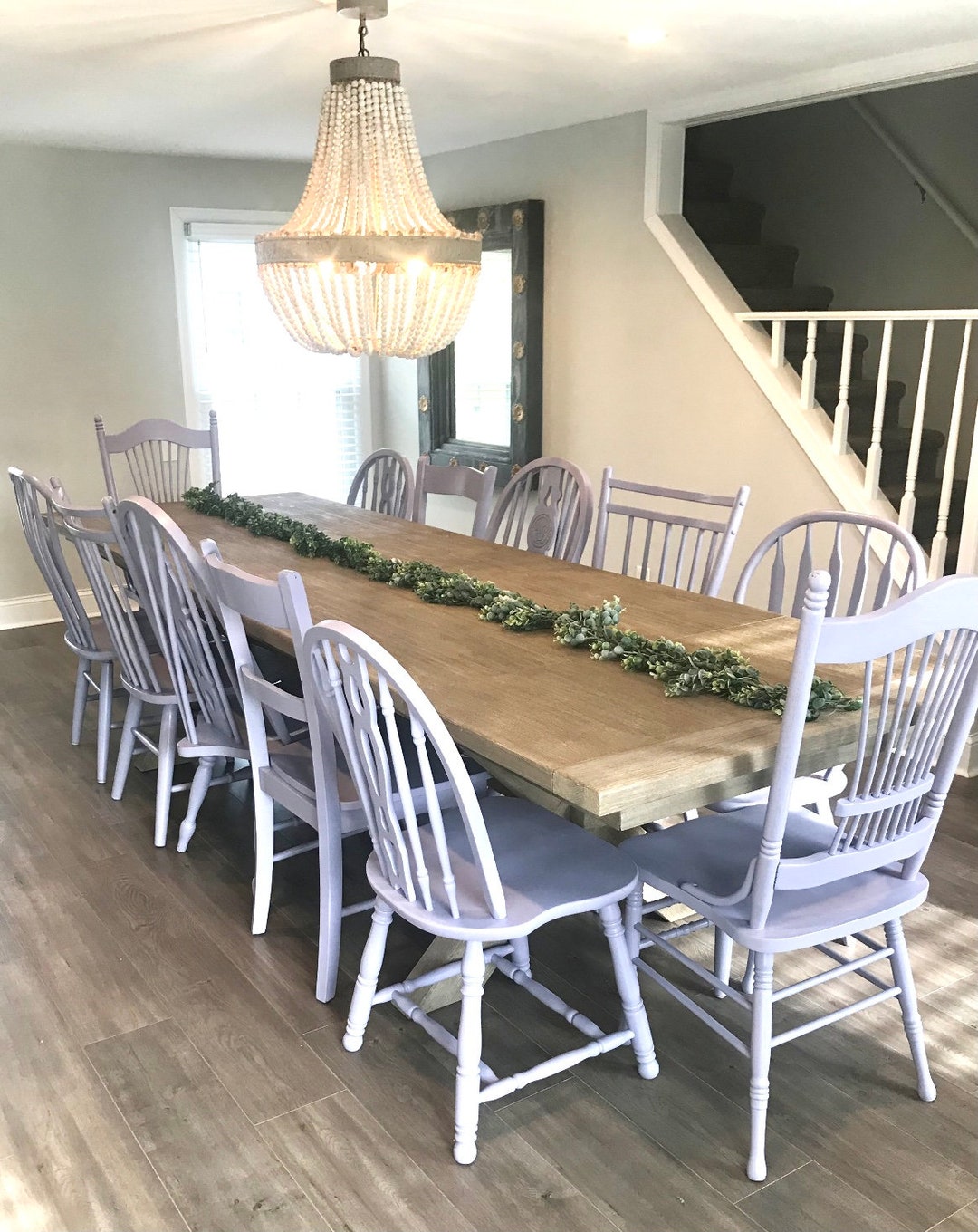 YOU CHOOSE the Paint Color! Set of 8 (eight) Mixed Matched Set Wood ...