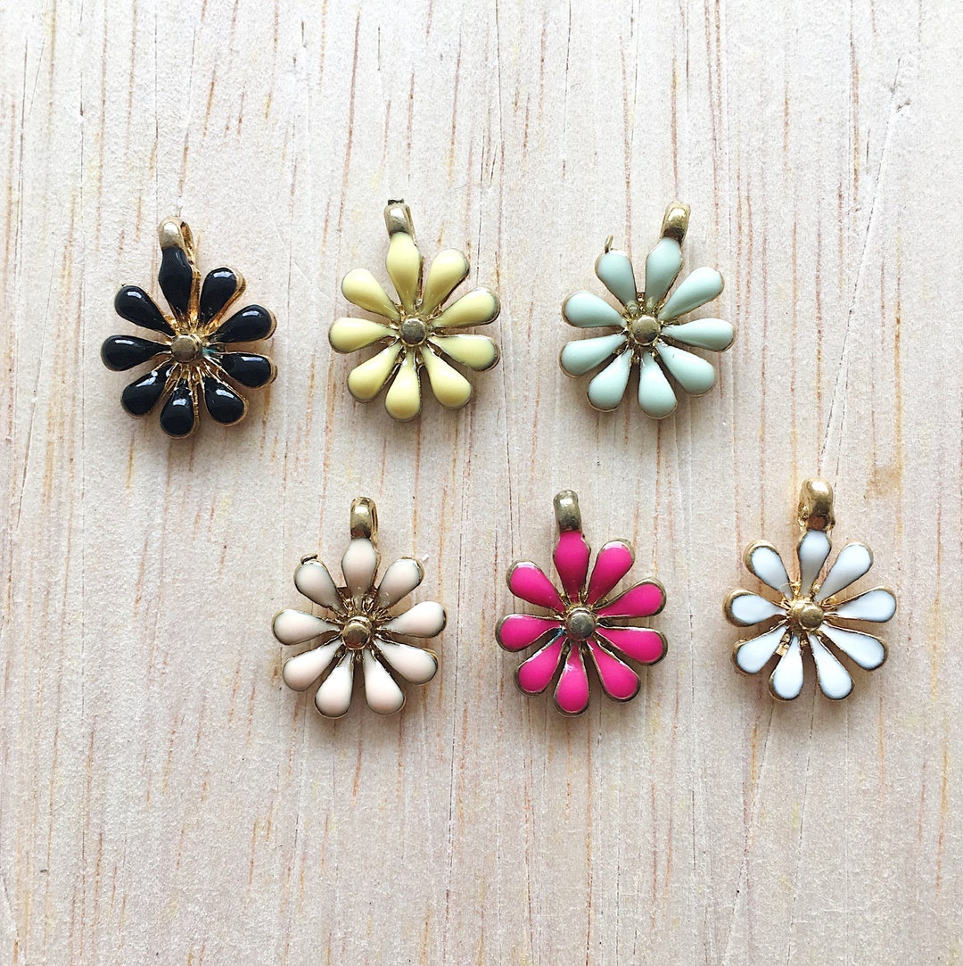 Colorful Floral Charms - Sunflowers - Etsy