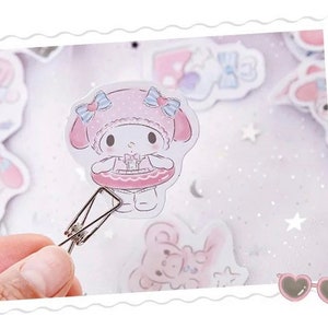 My Melody Stickers Packet, Kawaii Stickers, Sticker Flakes, Diary ...