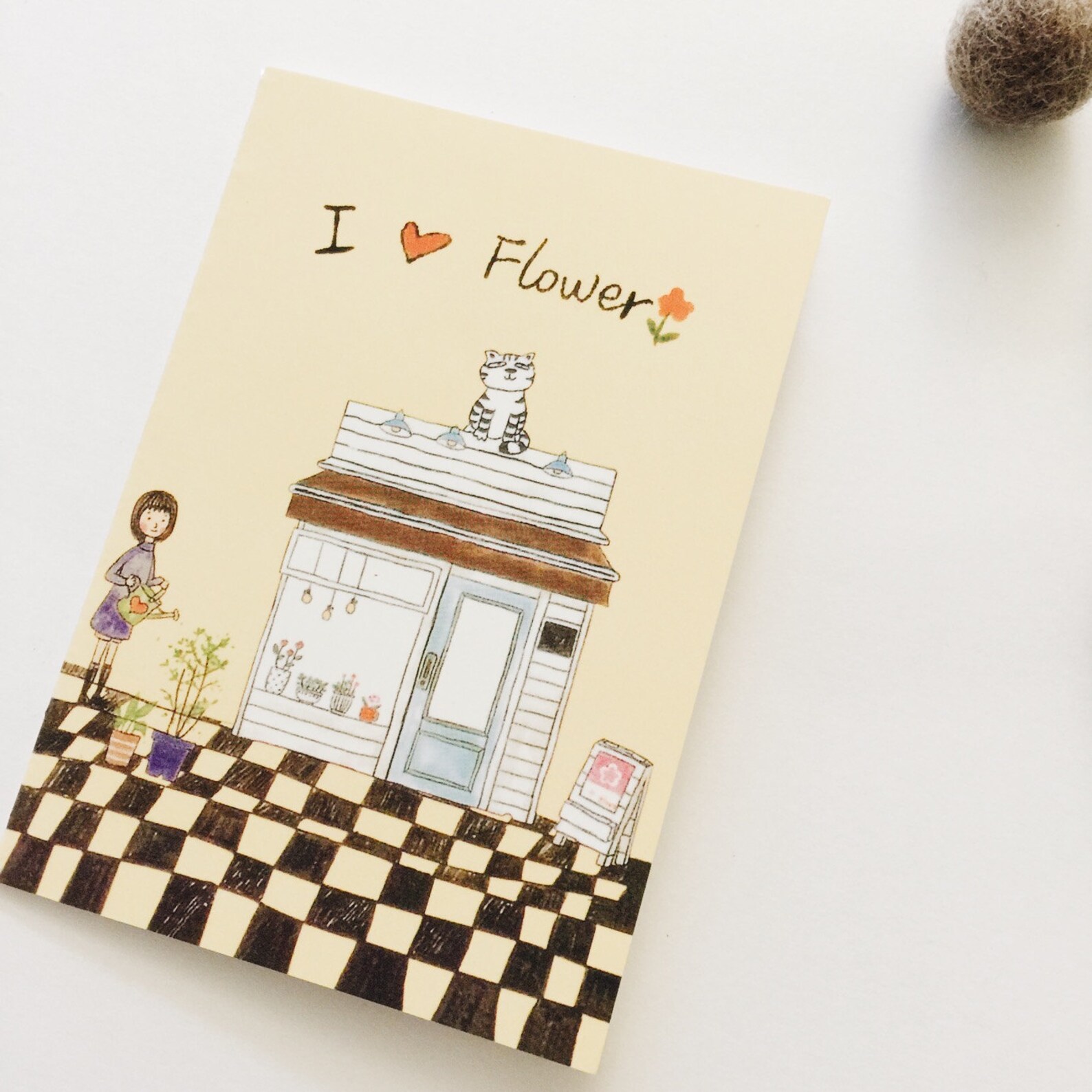 I Love Flower Cute Kawaii Mini Notebook - Etsy