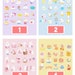 Kawaii Bunny and Bear Stickers Packet Sticker Flakes Diary - Etsy