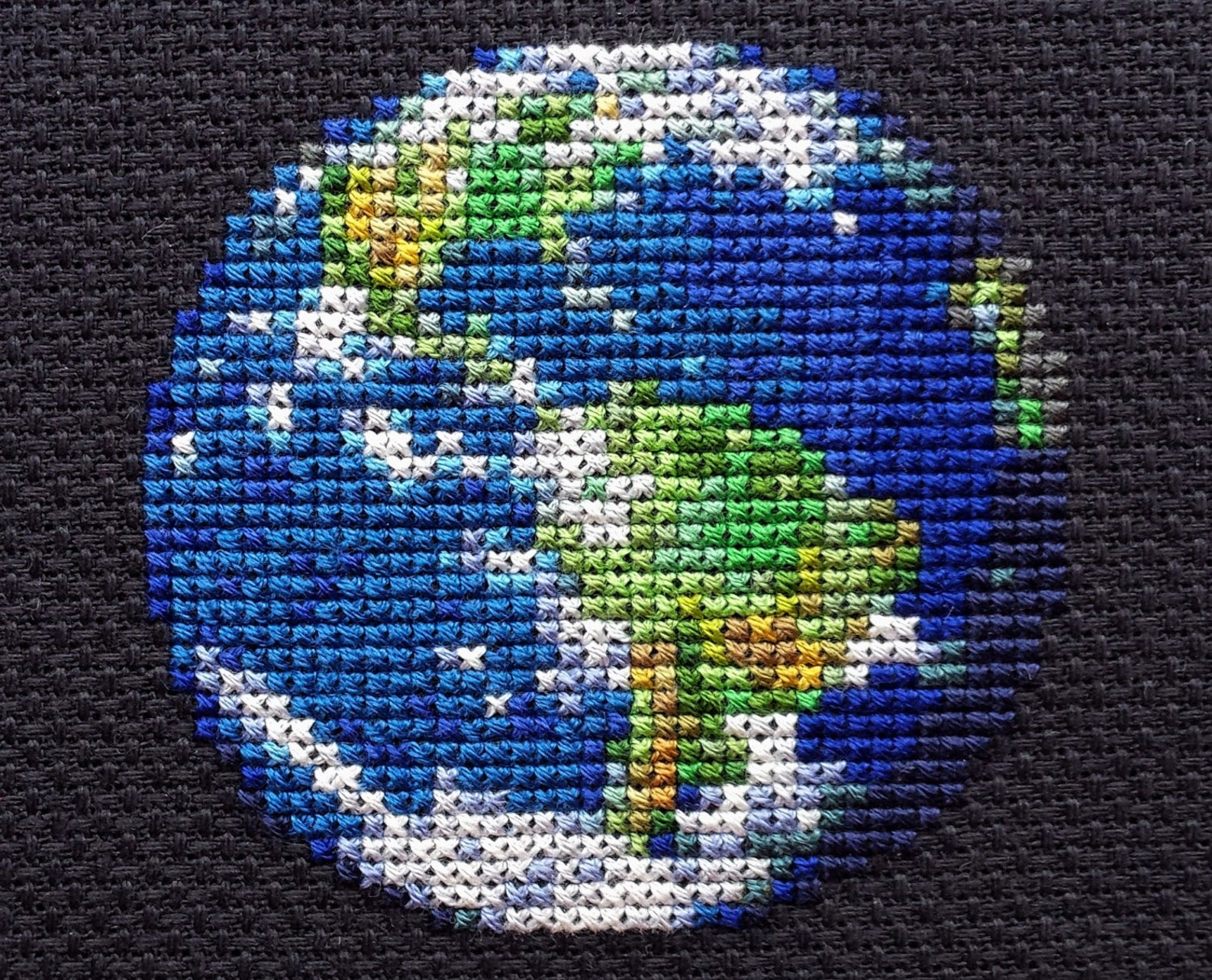 Earth Planet Cross Stitch Pattern PDF Instant Download | Etsy