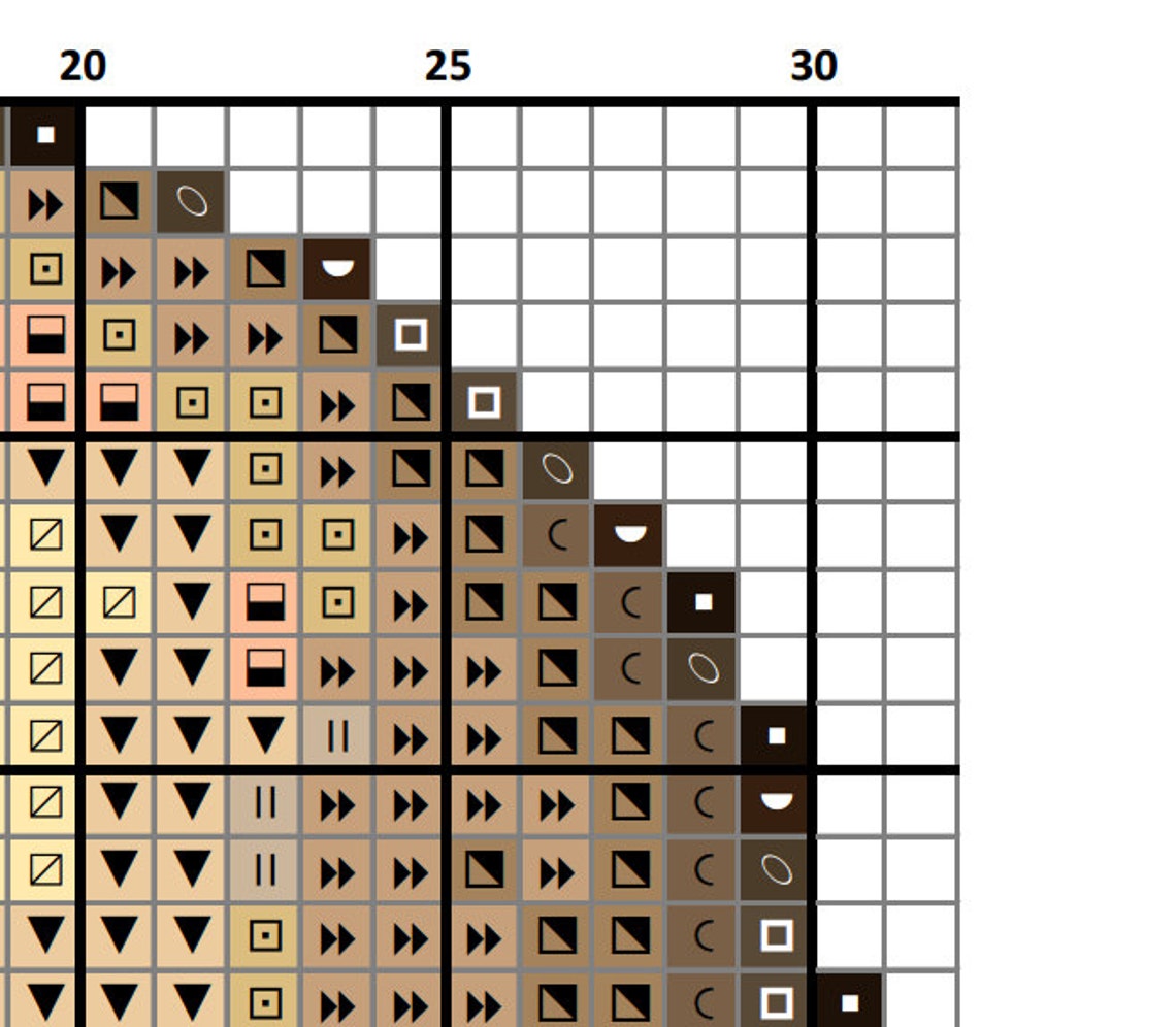 Pluto Dwarf Planet Cross Stitch Pattern PDF Instant Download - Etsy