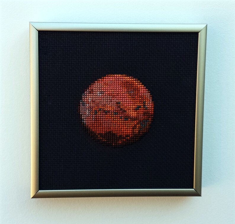 Mars Planet Cross Stitch Pattern PDF Instant Download - Etsy