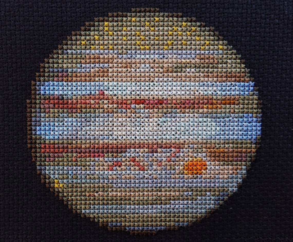 Jupiter Planet Cross Stitch Pattern PDF Instant Download - Etsy