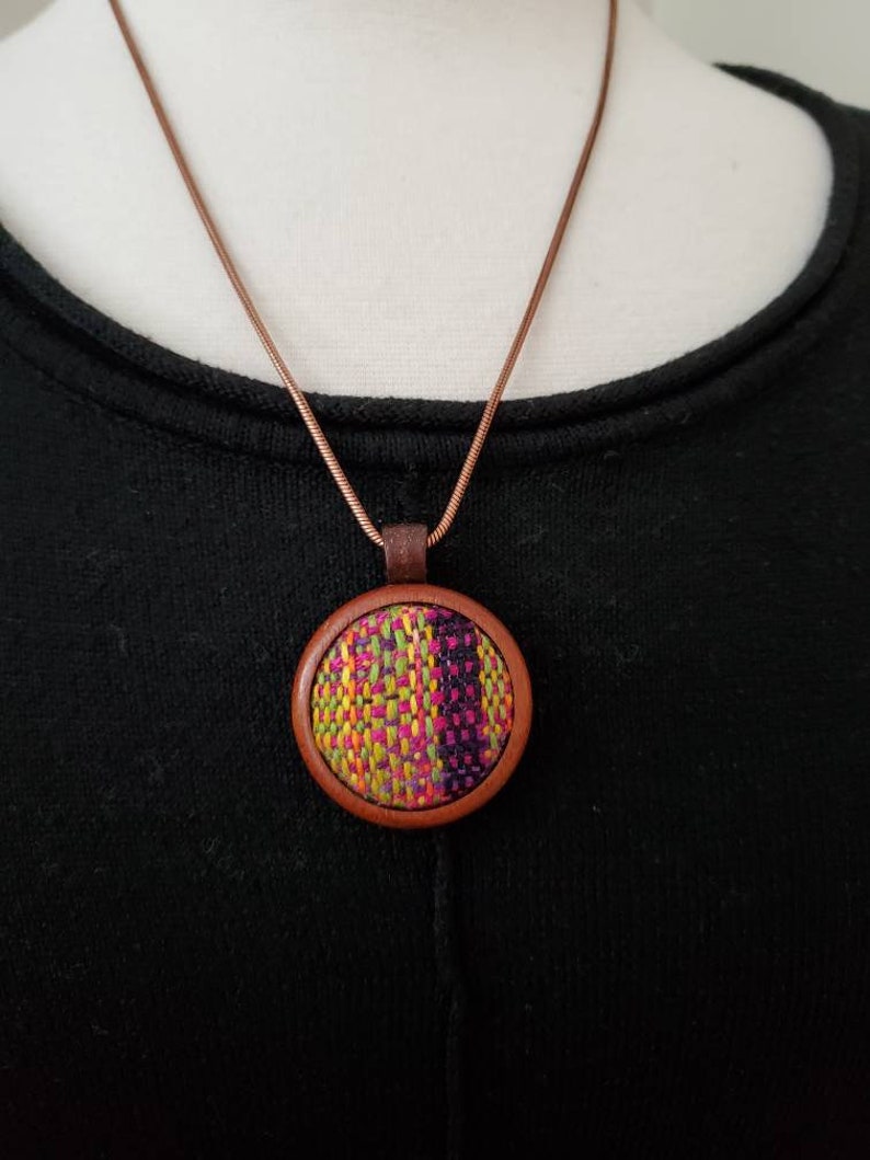 Wood Necklace Wrap Scrap Jewelry Lalabee Handwovens Girl - Etsy