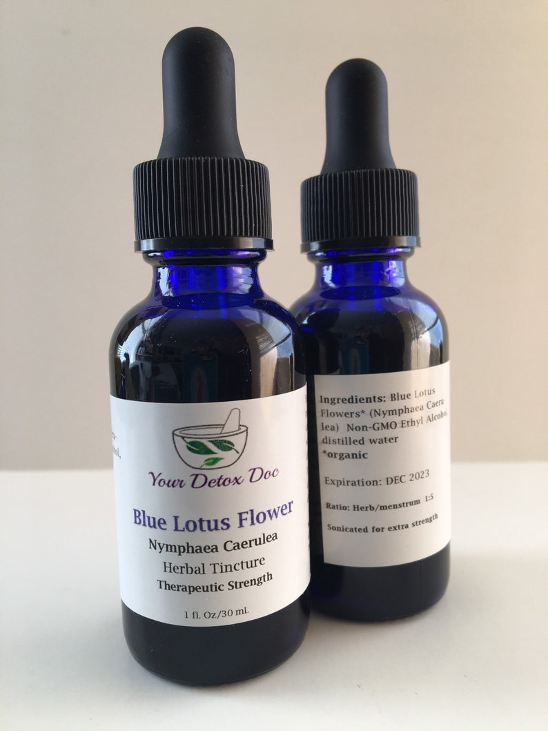 Blue Lotus Flower Herbal Tincture - Wildcrafted - Calming - Etsy