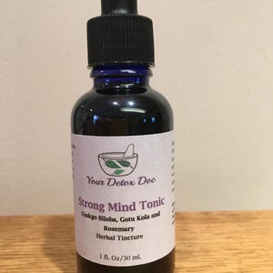 Strong Mind Herbal Tincture - Organic, Wildcrafted - Etsy