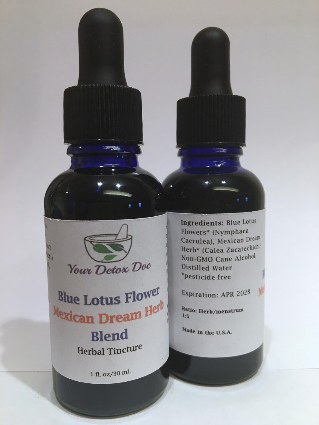 Blue Lotus/mexican Dream Root Herbal Tincture Blend - Wild Crafted ...