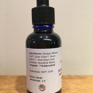 Strong Mind Herbal Tincture - Organic, Wildcrafted - Etsy