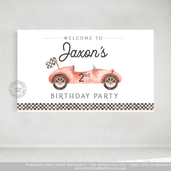 Racing Banner - Etsy